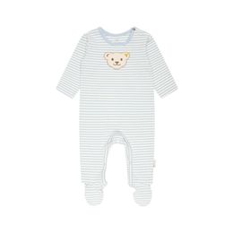 Steiff Baby-Strampler - Baby - Gr. 74 - blau/gestreift
