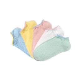 Tchibo - 5 Paar Sneakersocken - Damen - Gr. 35-38 - mehrfarbig