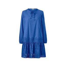 Tchibo - Longbluse mit Stickerei - Damen - Gr. 42 - blau
