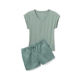Tchibo - Shorty-Pyjama - Damen - Gr. 38 - gr&uuml;n