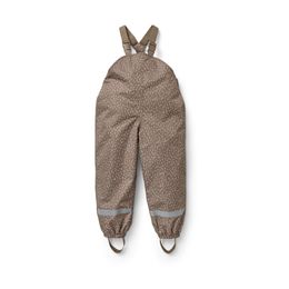 Tchibo - Kinder Thermo-Regenhose mit Fleecefutter - Baby - Gr. 74/80 - hellbraun/print