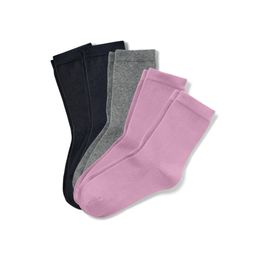Tchibo - 5 Paar Kinder-Socken - Gr. 35-38 - schwarz