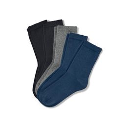Tchibo - 5 Paar Kinder-Socken - Gr. 35-38 - dunkelblau