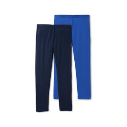 Tchibo - 2 Leggings - M&auml;dchen - Gr. 158/164 - dunkelblau