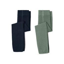 Tchibo - 2 Kinder-Strickleggings - Kinder - Gr. 98/104 - dunkelblau/jacquard