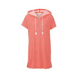 Tchibo - Frottier-Strandkleid - Damen - Gr. XL - wei&szlig;/gestreift