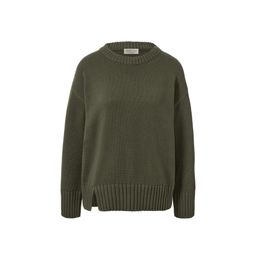 Tchibo - Strickpullover mit Saumschlitz - Damen - Gr. S - olivgr&uuml;n
