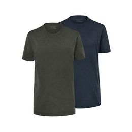 2 EarthColors Herren T-Shirts - Herren - Gr. L - blau