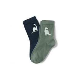 Tchibo - 2 Paar "Glow in the Dark"-Socken - Kinder - Gr. 31-34 - dunkelblau