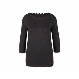 Tchibo - Shirt mit 3/4-Arm - Damen - Gr. XXL - schwarz