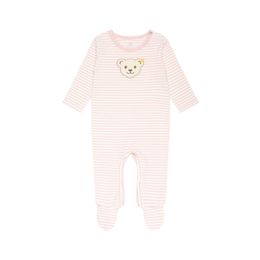 Steiff Baby-Strampler - Baby - Gr. 56 - rosa/gestreift