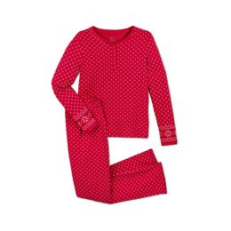 Tchibo - Pyjama - Damen - Gr. L - wei&szlig;/print