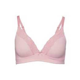 Tchibo - Komfort-Soft-BH - Damen - Gr. 85C - wei&szlig;/gestreift