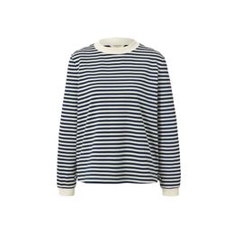 Tchibo - Gestreiftes Sweatshirt - Damen - Gr. M - dunkelblau/gestreift