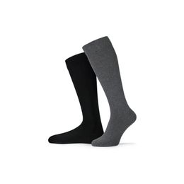 Tchibo - 2 Paar St&uuml;tz-Kniestr&uuml;mpfe - Unisex - Gr. 39-42 - schwarz