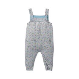 Tchibo - Jersey-Latzhose - Baby - Gr. 50/56 - grau/gebl&uuml;mt