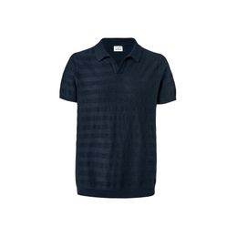 Tchibo - Leinen-Poloshirt - Herren - Gr. S - dunkelblau
