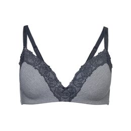 Tchibo - Softschalen-BH - Damen - Gr. 75B - dunkelgrau/gestreift