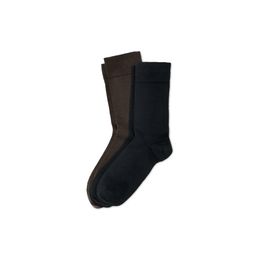 Tchibo - 2 Paar Merino-Wollsocken - Herren - Gr. 44-46 - schwarz