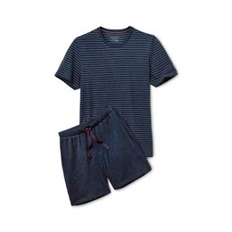 Tchibo - Shorty-Pyjama - Herren - Gr. S - dunkelblau/gestreift