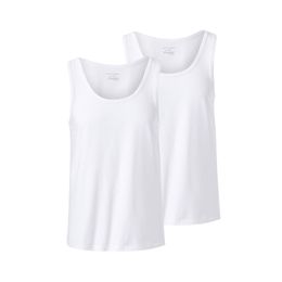 Tchibo - 2 Jersey-Unterhemden - Herren - Gr. M/5 - wei&szlig;
