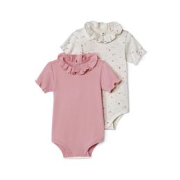 Tchibo - 2 Baby-Bodys - Baby - Gr. 86/92 - wei&szlig;/print