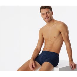 Schiesser Shorts - Gr. Xl/7 - dunkelblau/kariert