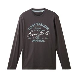 Tom Tailor Longsleeve mit Logo - Herren - Gr. L