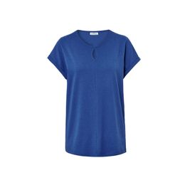 Tchibo - Shirt aus Leinenmix - Damen - Gr. L - blau