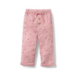 Tchibo - Baby-Schlupfhose - Baby - Gr. 62/68 - rosa/print
