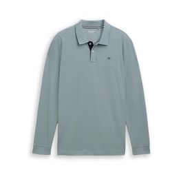 Tom Tailor Longsleeve Piqu&eacute; Poloshirt - Herren - Gr. XL - grau