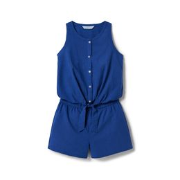 Tchibo - Jumpsuit mit Leinen - M&auml;dchen - Gr. 170/176 - dunkelblau