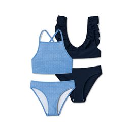 Tchibo - Bikini-Set - M&auml;dchen - Gr. 98/104 - dunkelblau/print