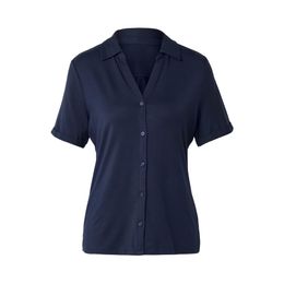 Tchibo - Blusenshirt mit Knopfleiste - Damen - Gr. XXL - dunkelblau