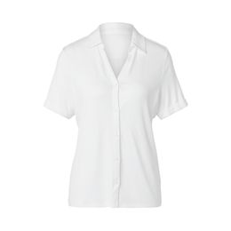 Tchibo - Blusenshirt mit Knopfleiste - Damen - Gr. L - wei&szlig;