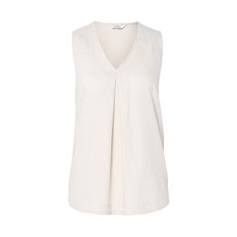 Tchibo - &Auml;rmellose Leinenbluse - Damen - Gr. 42 - creme
