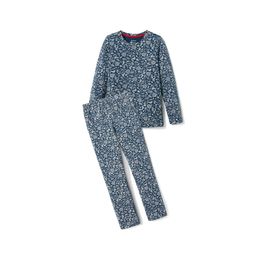 Tchibo - Kinderpyjama - M&auml;dchen - Gr. 146/152 - wei&szlig;/print