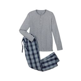 Tchibo - Pyjama - Herren - Gr. XXL - dunkelblau/kariert