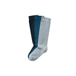 Tchibo - 3 Paar Kniestr&uuml;mpfe - Damen - Gr. 39-42 - dunkelblau