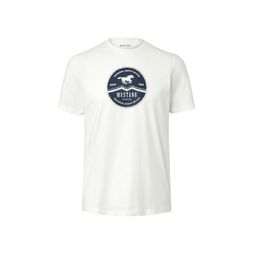 Tchibo - T-Shirt &raquo;Mustang&laquo; - Herren - Gr. M - wei&szlig;/print