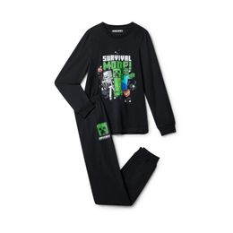 Tchibo - Minecraft Kinder-Pyjama - Jungen - Gr. 170/176 - schwarz/print