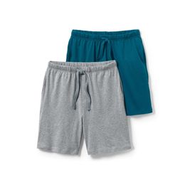Tchibo - 2 Pyjamashorts - Herren - Gr. XL - petrol