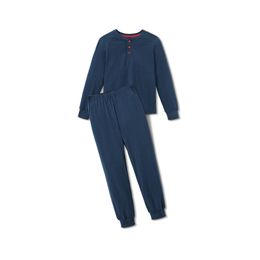 Tchibo - Kinder-Pyjama - Jungen - Gr. 134/140 - dunkelblau