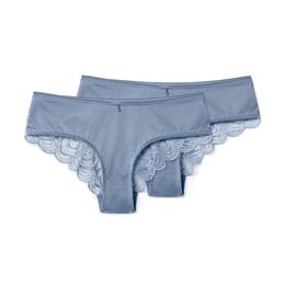 Tchibo - 2 Brazilslips - Damen - Gr. L - hellblau