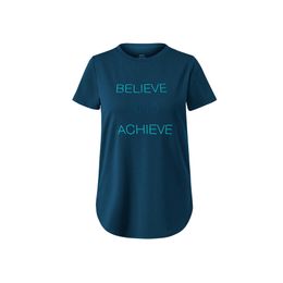 Tchibo - Sportshirt mit Print - Damen - Gr. M - dunkelblau