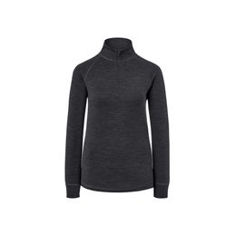 Tchibo - Funktionsshirt mit Merinowolle - Damen - Gr. XS - dunkelgrau