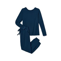 Tchibo - Pyjama - Damen - Gr. S - dunkelblau
