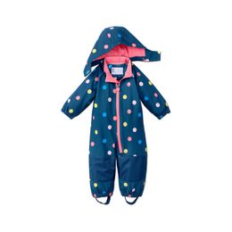 Tchibo - Softshelloverall - M&auml;dchen - Gr. 98/104 - dunkelblau/gepunktet