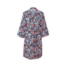 Tchibo - Kimono-Morgenmantel - Damen - Gr. L - blau/print