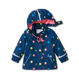 Tchibo - Thermo-Regenjacke - Gr. 110/116 - dunkelblau/gepunktet